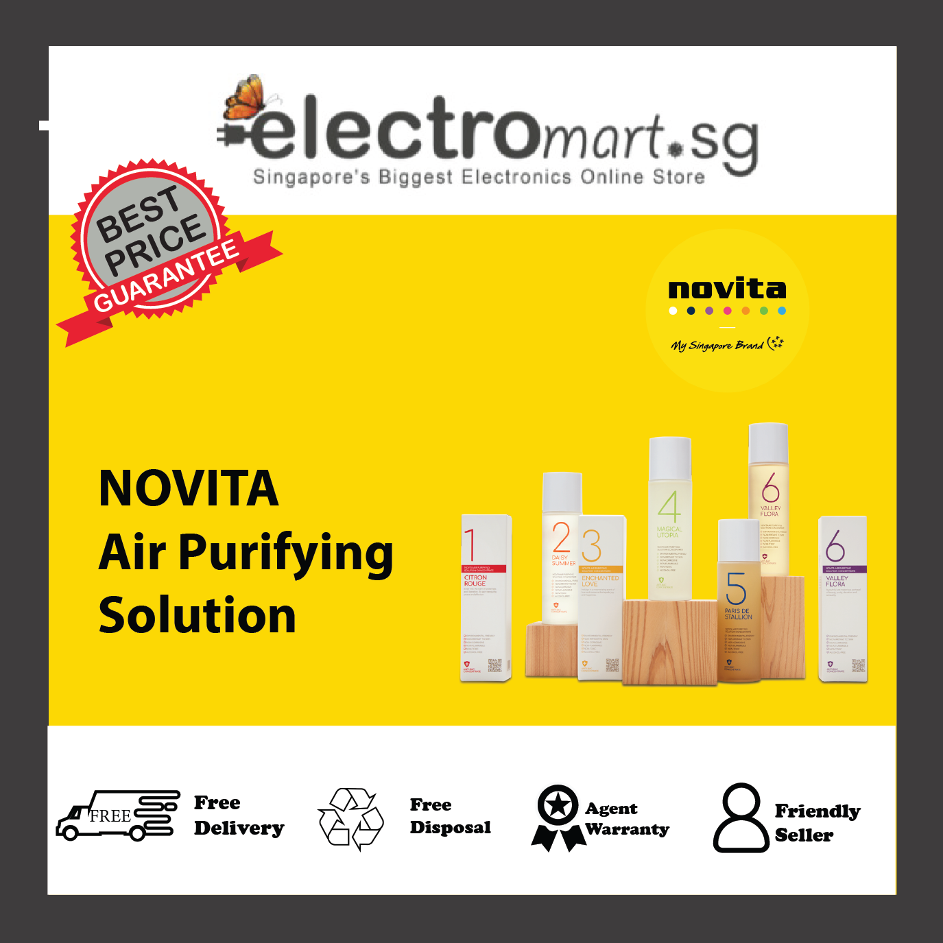 NOVITA AB01-6 Air Purifying Solution Concentrate