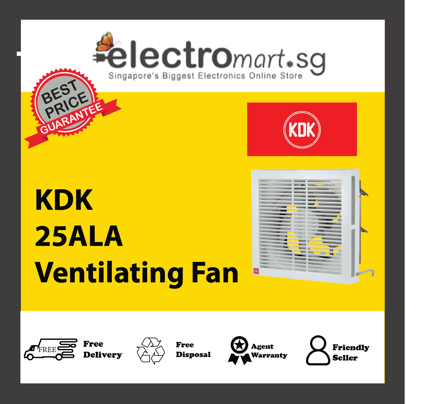 KDK 25ALA Ventilating Fan