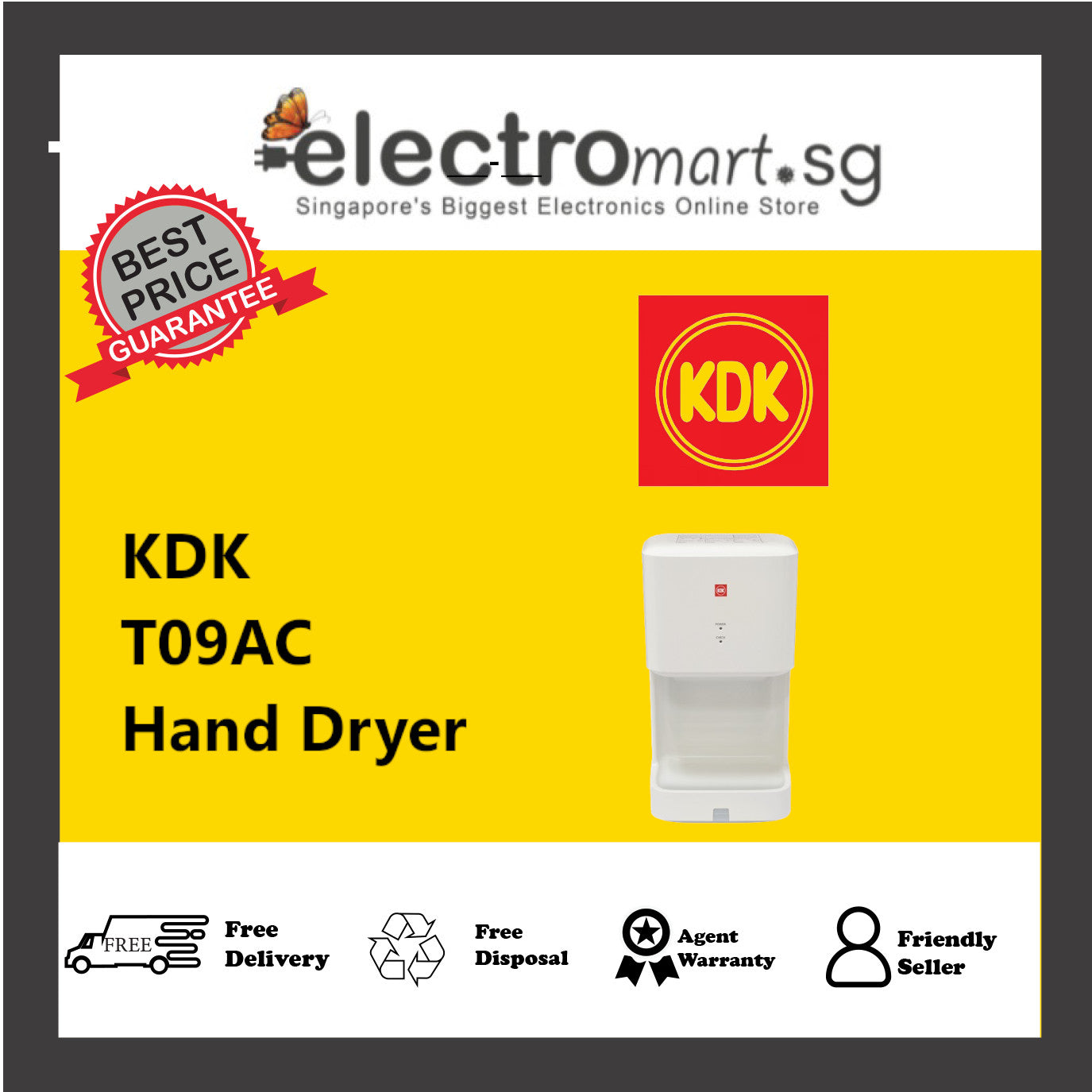 KDK T09AC Hand Dryer