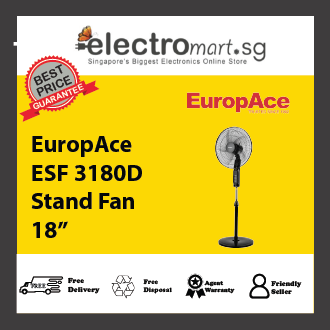 EuropAce ESF3180D Stand Fan 18” – Electromart.sg Pte Ltd