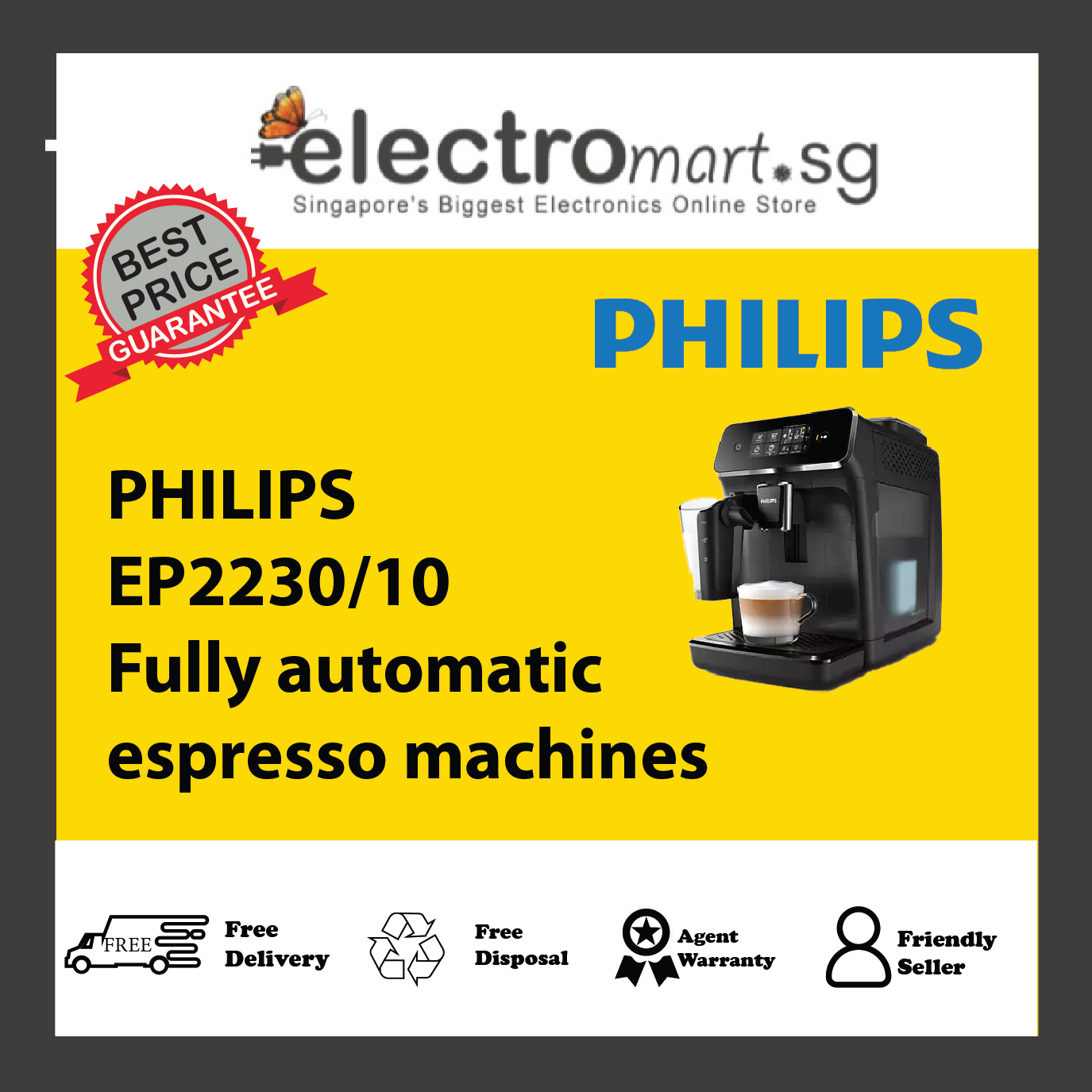 PHILIPS EP2230/10 Fully automatic espresso machines – Electromart.sg ...