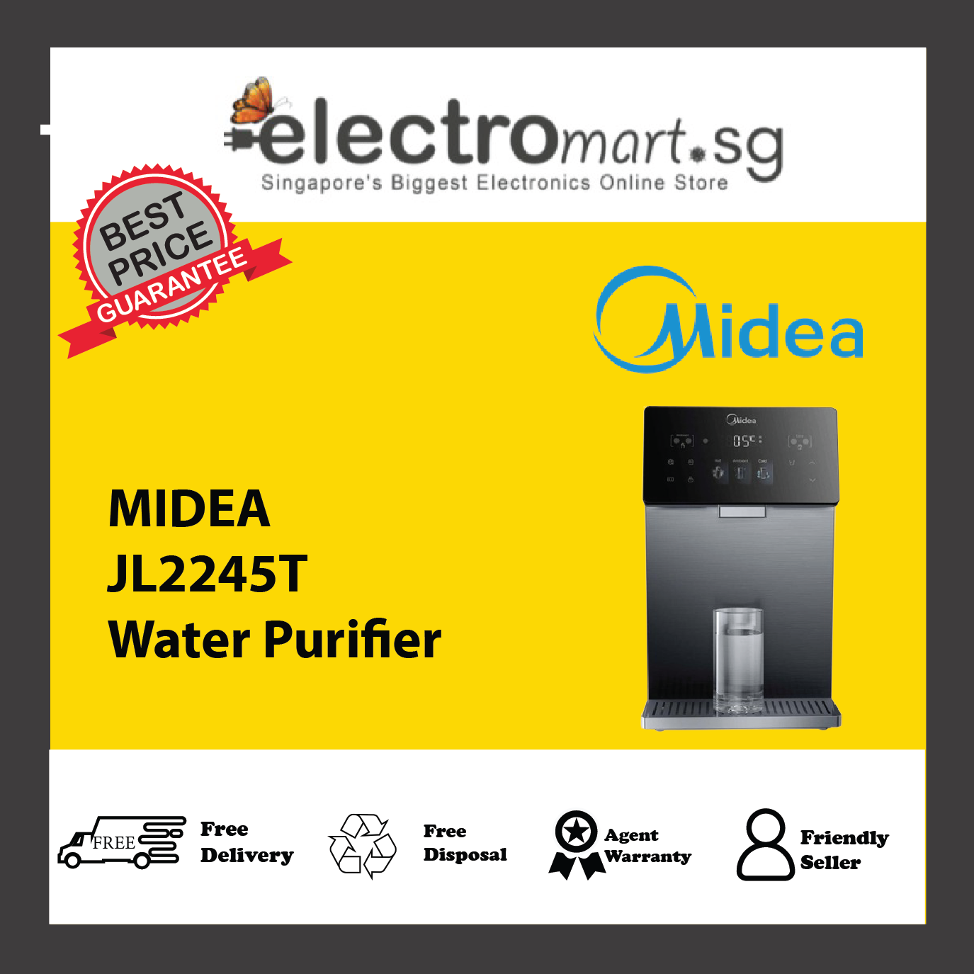 MIDEA JL2245T Water Purifier – Electromart.sg Pte Ltd