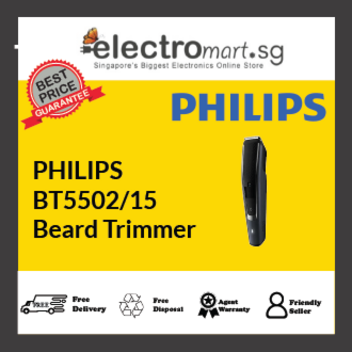 PHILIPS BT5502/15 Beard Trimmer – Electromart.sg Pte Ltd