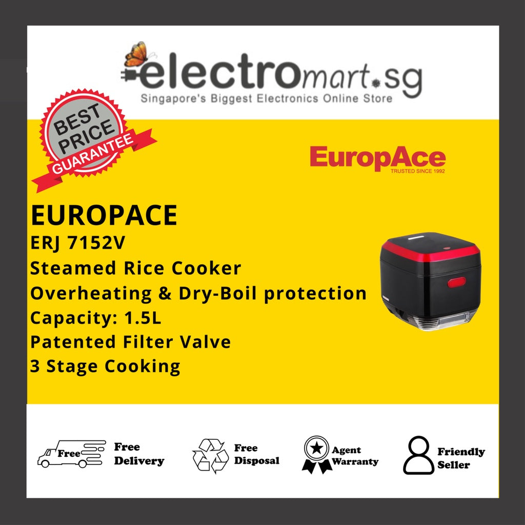 EUROPACE ERJ 7152V 1.5L Low Carb Steamed Rice Cooker