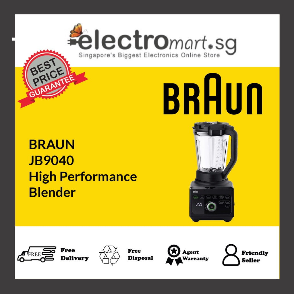 BRAUN JB9040 High Performance Blender 3L – Electromart.sg Pte Ltd