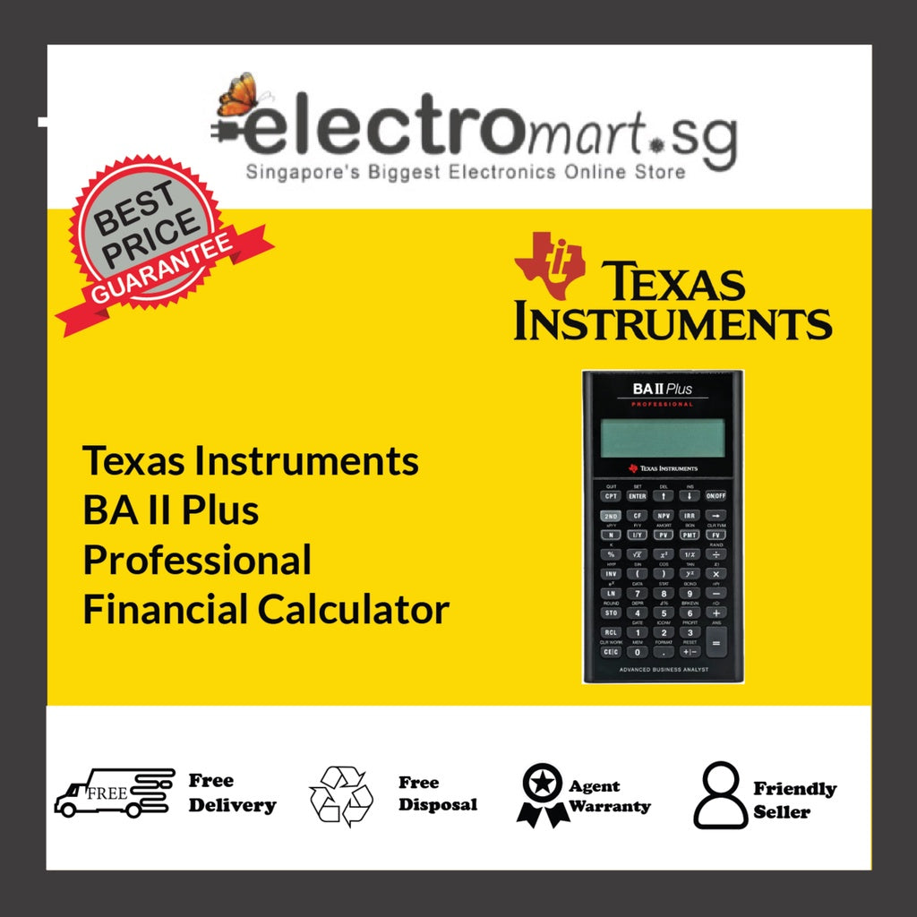 Texas Instruments BA II Plus - Professional Financial Calculator