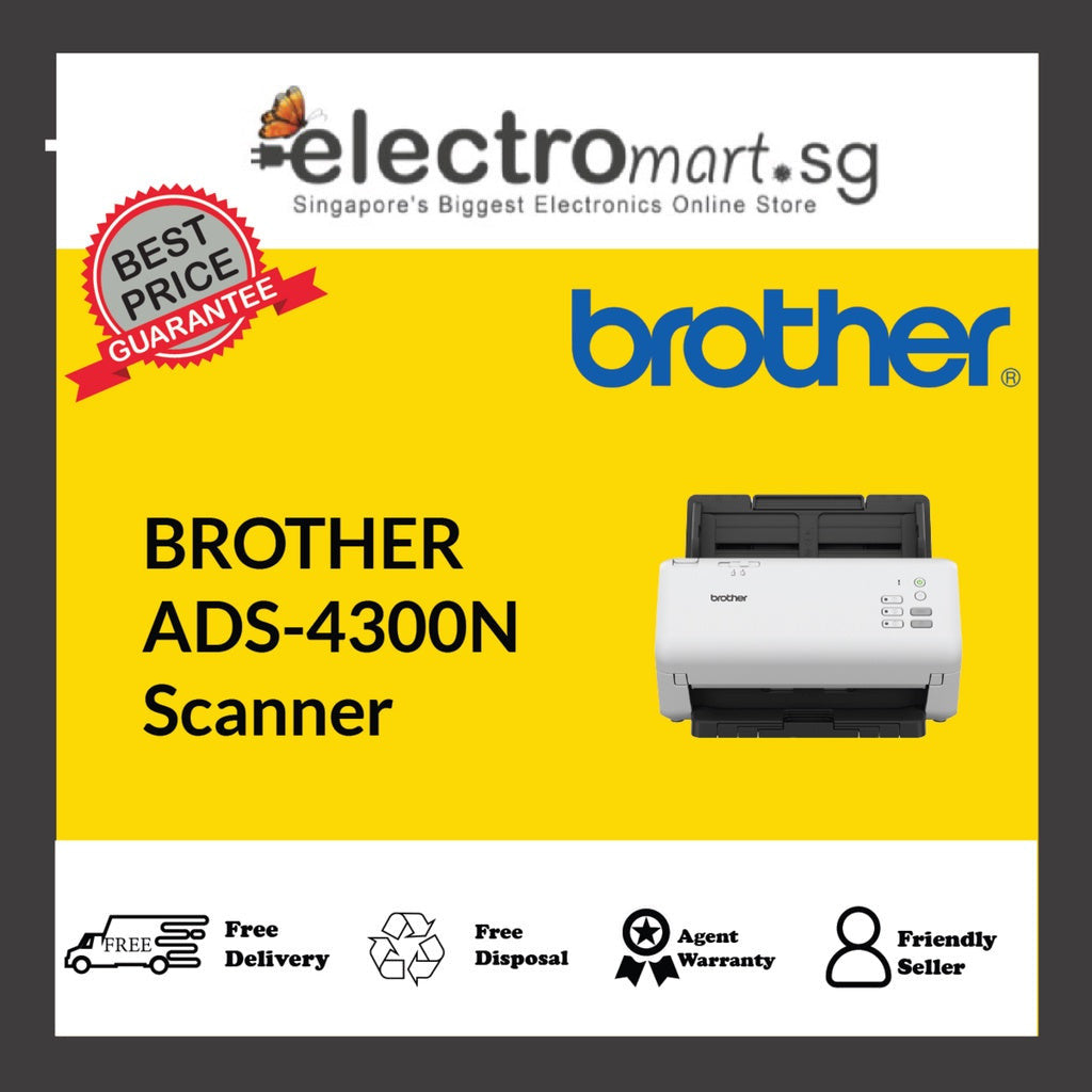 BROTHER ADS-4300N Scanner – Electromart.sg Pte Ltd