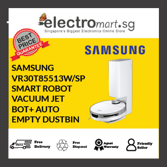 SAMSUNG VR30T85513W/SP SMART ROBOT VACUUM JET BOT+ AUTO EMPTY DUSTBIN ...
